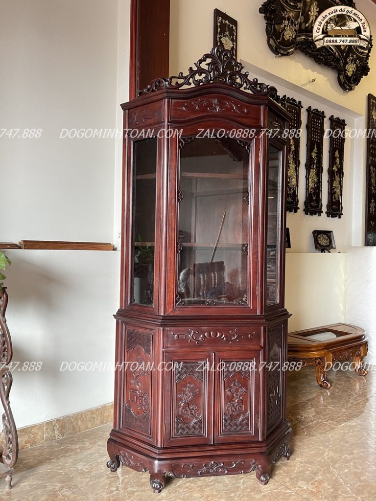 Tủ góc gỗ gụ góc 60 giá rẻ - Đồ Gỗ Minh Toàn